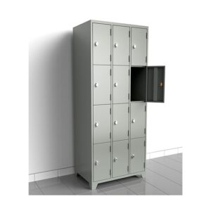 Lockers metálicos de 12 puertas 45 cm x 25 cm Seguridad Global