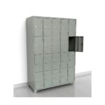 Guardarropa metálico Locker de 20 puertas cortas Seguridad Global